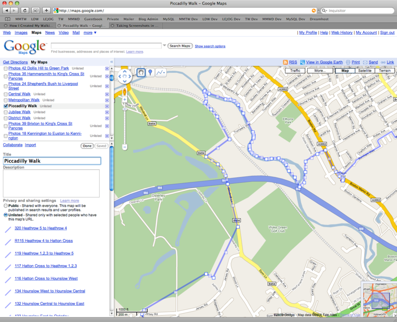 How I Created My Walking Maps Tubewalker The Tube On Foot